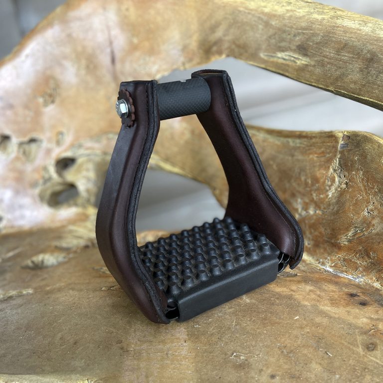 Leather Wrapped Endurance Stirrups – Trail Saddles by Steele